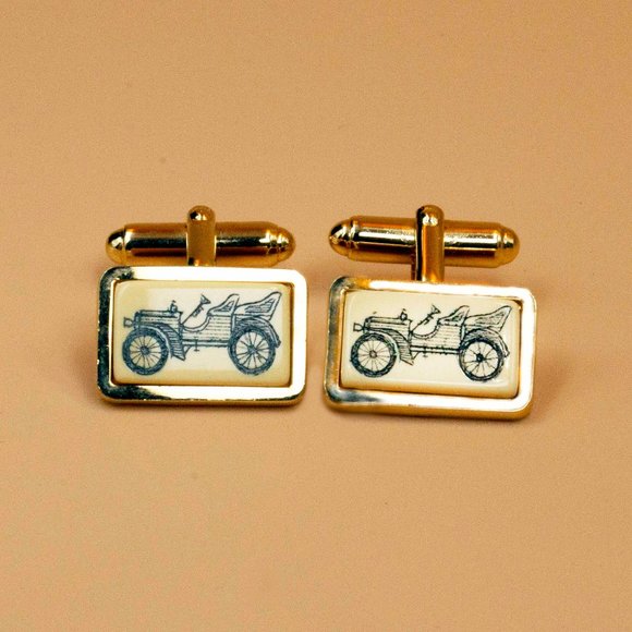 Accessories | Ford Model T Gold Tone Cufflinks Mctvdab1 | Poshmark